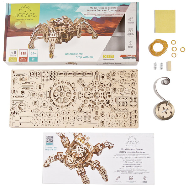 Купить Сборную модель Ugears Гексапод Исследователь